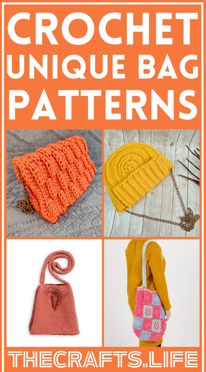 Unique Crochet Bag Patterns In Different Styles And Colors - The Crafts