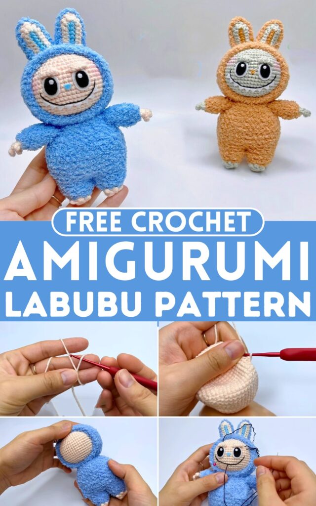 Crochet Labubu Amigurumi Pattern Step By Step - The Crafts